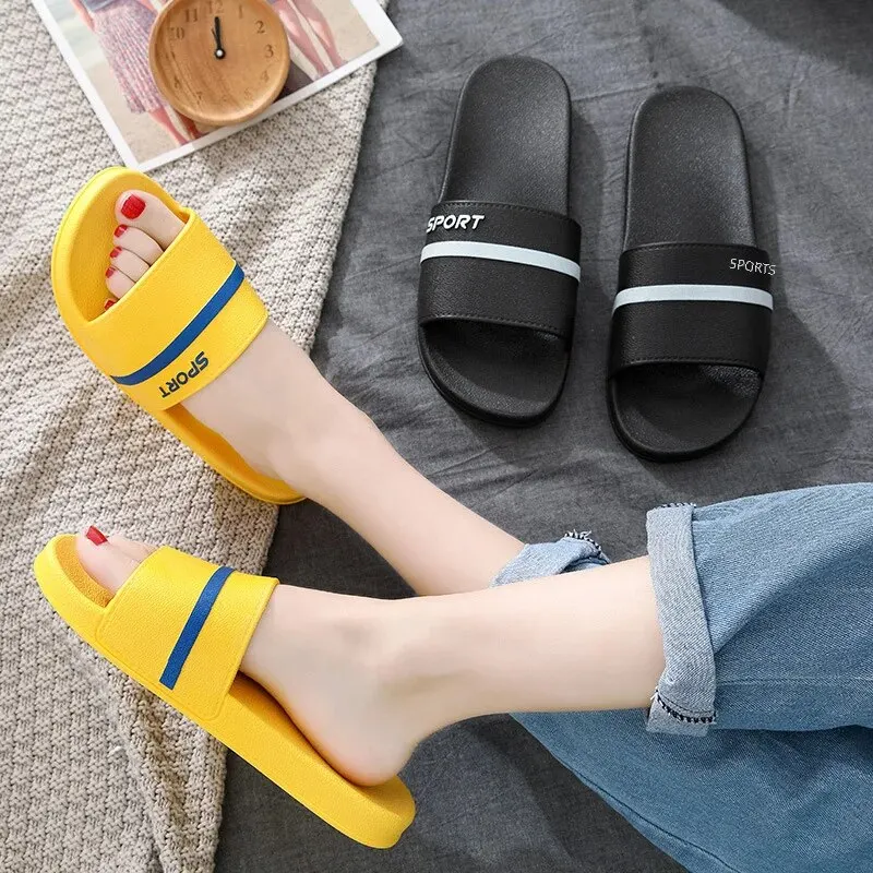 Couple-Home-Use-Slippers-Women-Summer-Four-Seasons-Water-Leakage ...