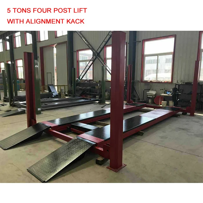 5-Tons-Four-Post-Car-Lift-With-Function-Alignment-Second-Hydraulic-Jack ...