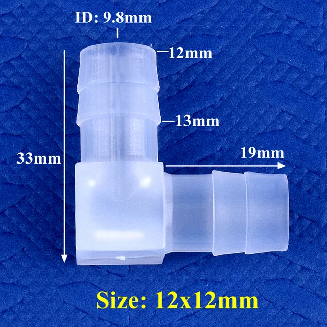 5~200pcs 4~20mm PP Elbow Connectors Aquarium Tank Fittings Air Pump Aerator Pagoda Joint Garden ...