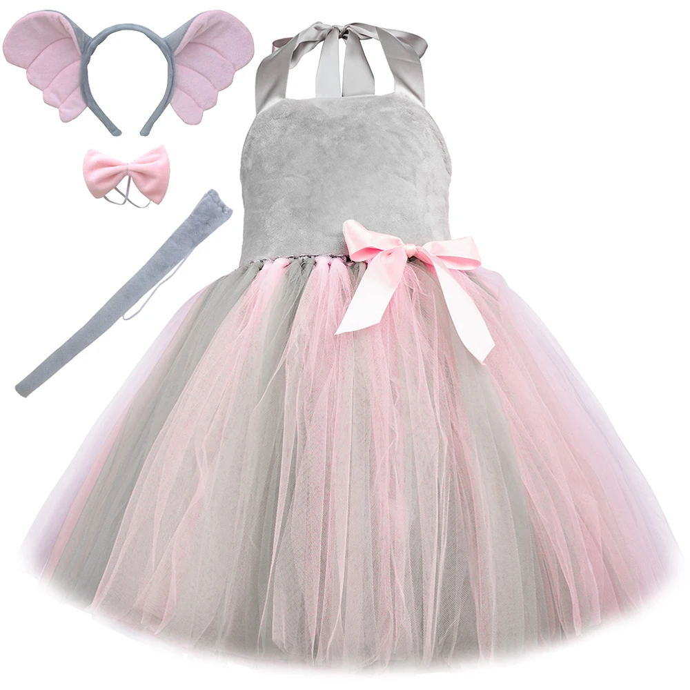 Pink-Gray-Elephant-Costumes-for-Baby-Girls-Jungle-Animals-Cosplay ...