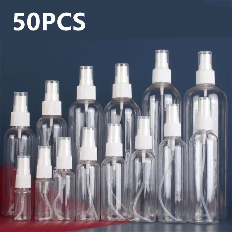 50PCS 10ml 20ml 30ml 50ml 100ml Portable Spray Bottles Sample Empty ...