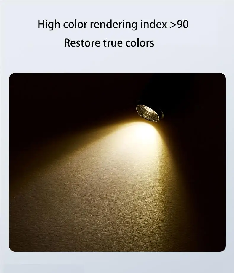 Led Mini Spotlights Surface Mounted Spot Light Small Beam Angle 7 ...