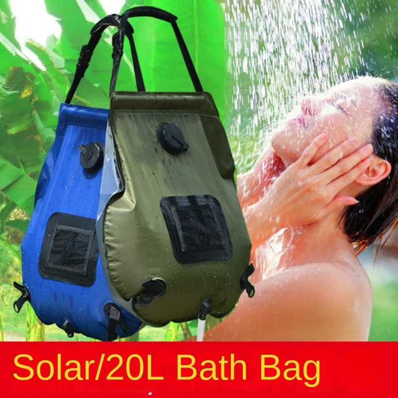Solar-Bathing-Bag-Outdoor-Camping-Hot-Water-Bag-Portable-Outdoor-Sun ...