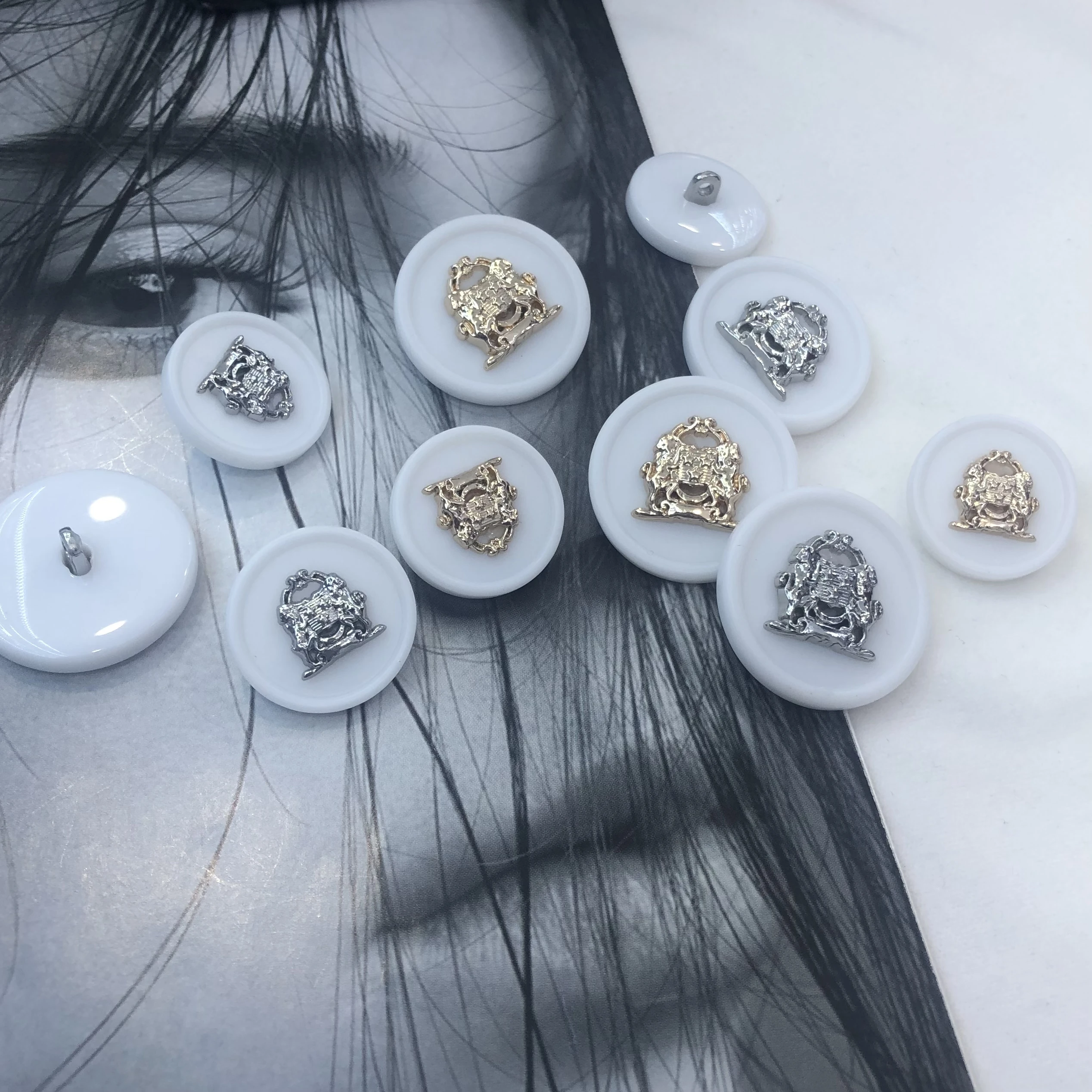 10pcs-18-20-23-25mm-Metal-Buttons-DIY-Clothing-Decoration-Golden ...