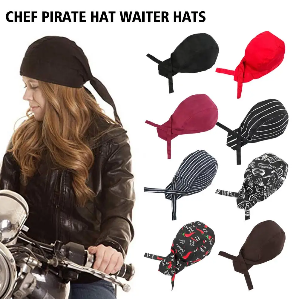 Chef-Pirate-Hat-Waiter-Hats-Unisex-Food-Service-Accessories-Wear-Bakery ...
