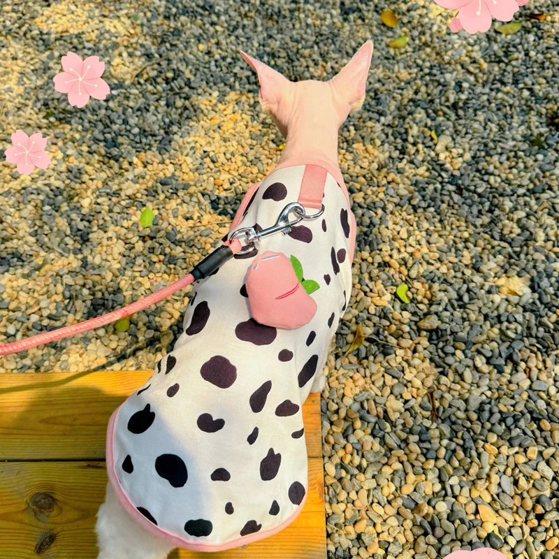 Pink-Cotton-Camisole-Harness-shirt-for-Sphynx-Cat-Summer-Soft ...