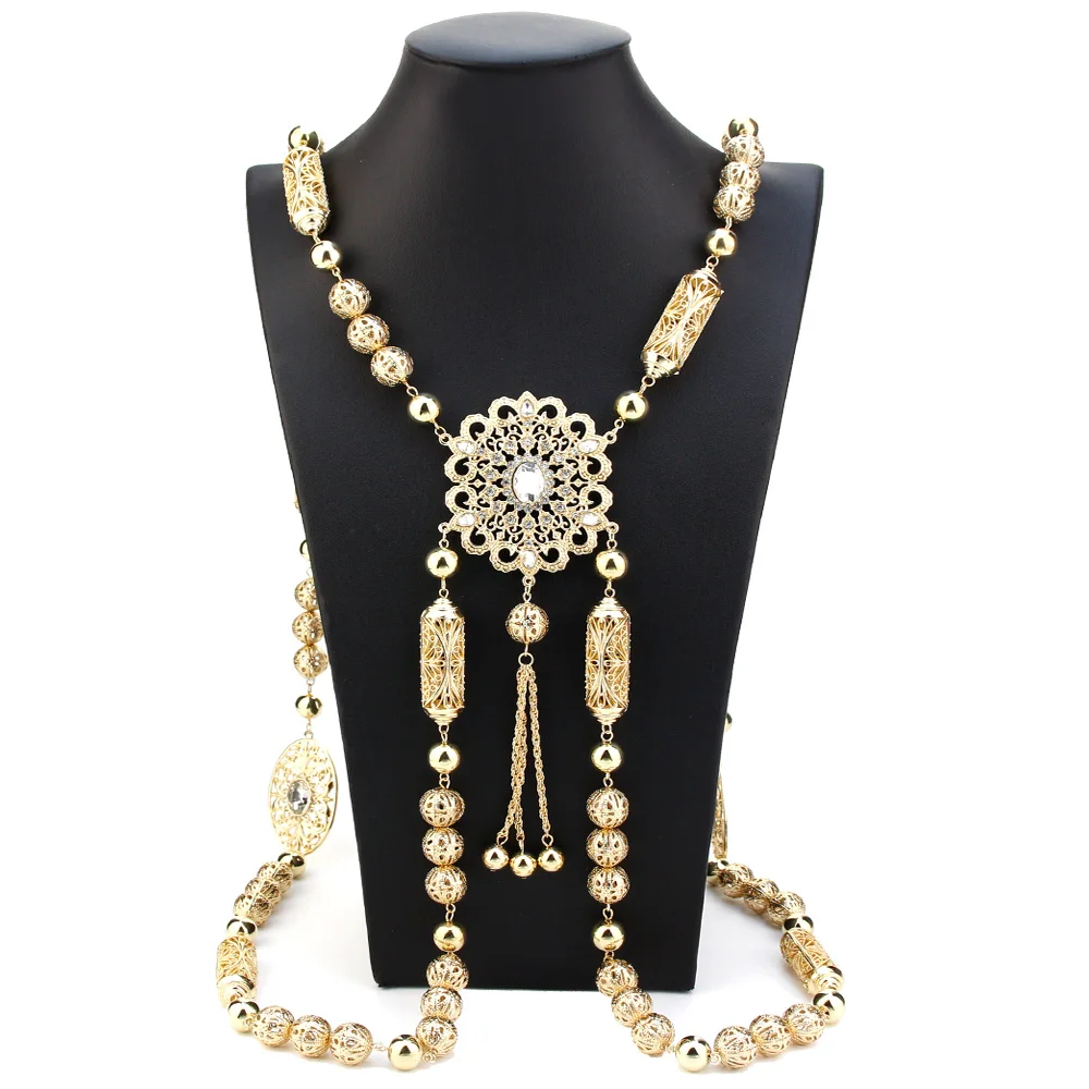 Sunspicems-18k-Gold-Color-Morocco-Caftan-Body-Chain-Bride-Jewelry ...