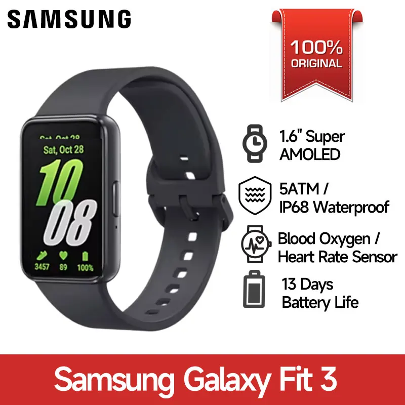 Samsung-reloj-inteligente-Galaxy-Fit-3-pantalla-Super-AMOLED-de-1-6-pulgadas-Sensor-de ...