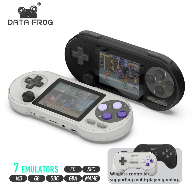 Data-Frog-SF2000-3-Zoll-Handheld-Spielekonsole-Player-Mini-tragbare ...