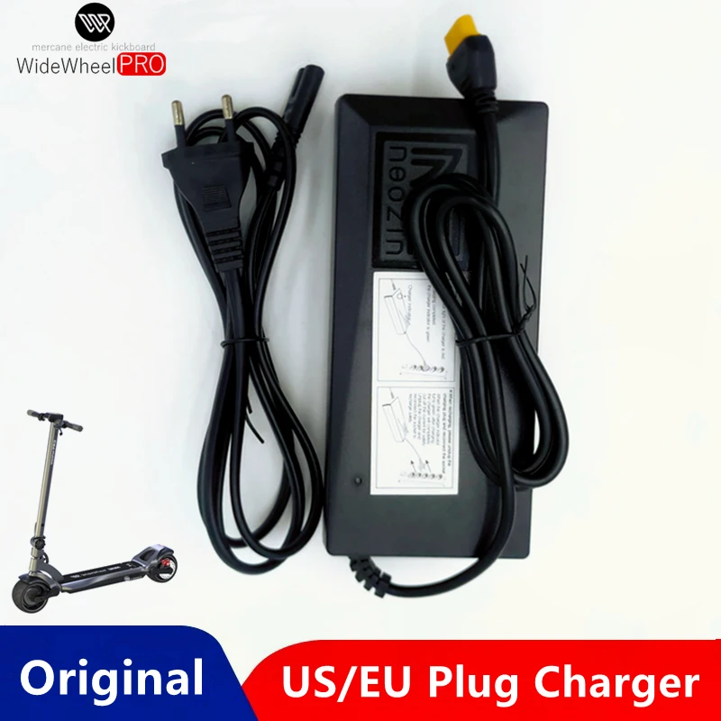 Mercane WideWheel Wide Wheel Electric Scooter Charger Parts 100-240V AC ...
