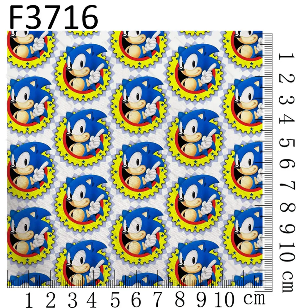 Sonic the hedgehog fabric store