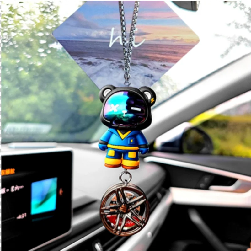 Cute-Anime-Car-Interior-Decoration-Gradient-Bear-Rearview-Mirror ...