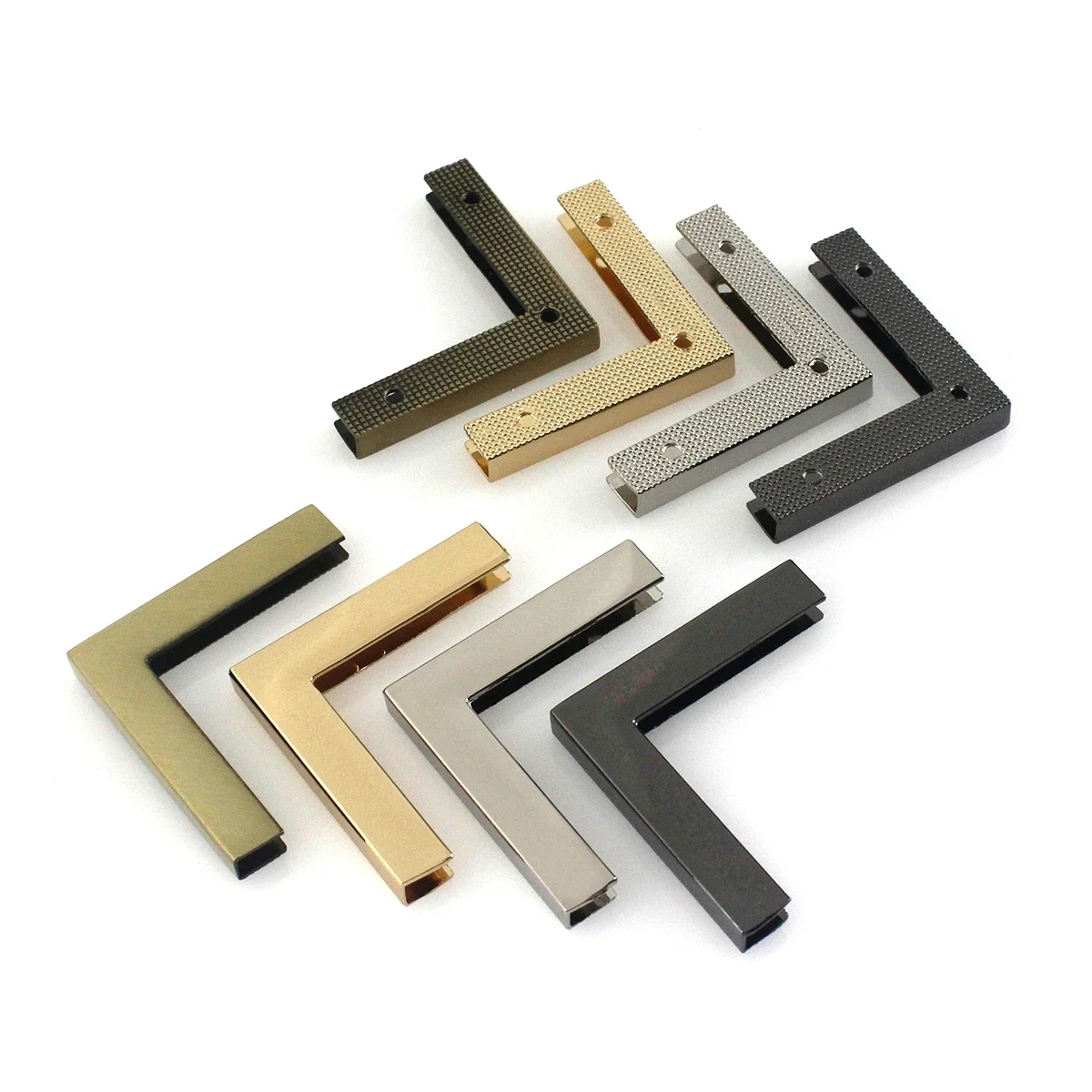 Metal Right Angle Edging Buckle Bag Corner Screws Clip Edges Protector ...