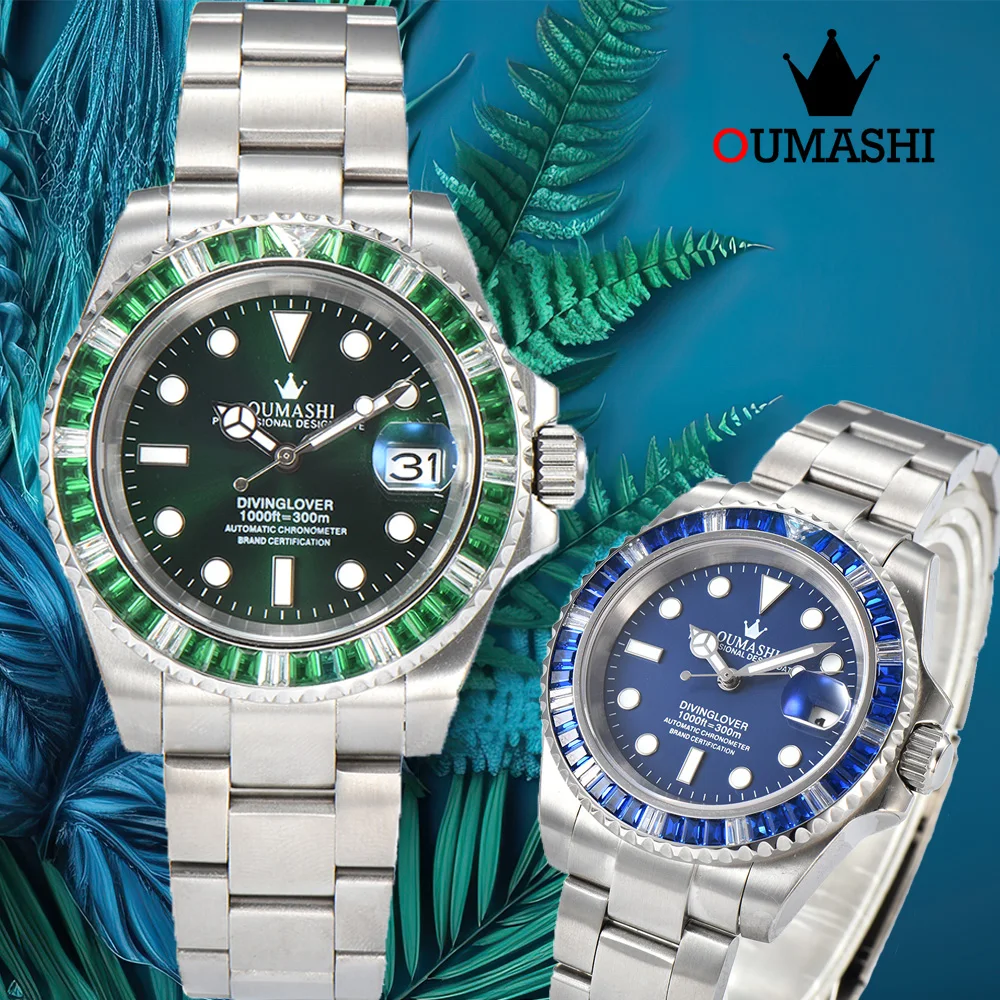 Men-s-40mm-Automatic-NH35A-watch-Steel-Sapphire-transparent-case ...