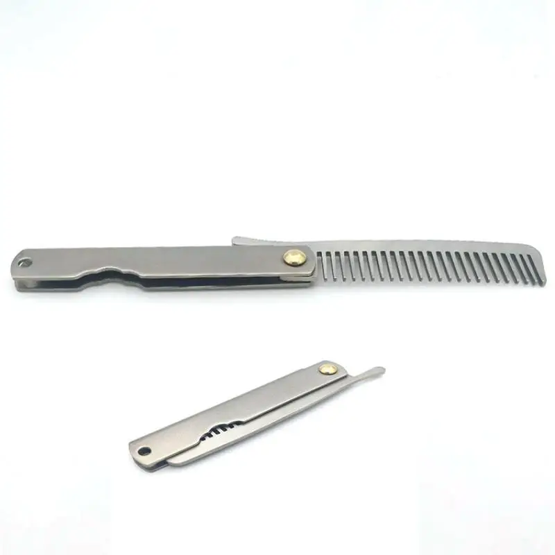 EDC-Titanium-Alloy-Folding-Comb-TA2-Pure-Titanium-25g-Folding-Easy-to ...