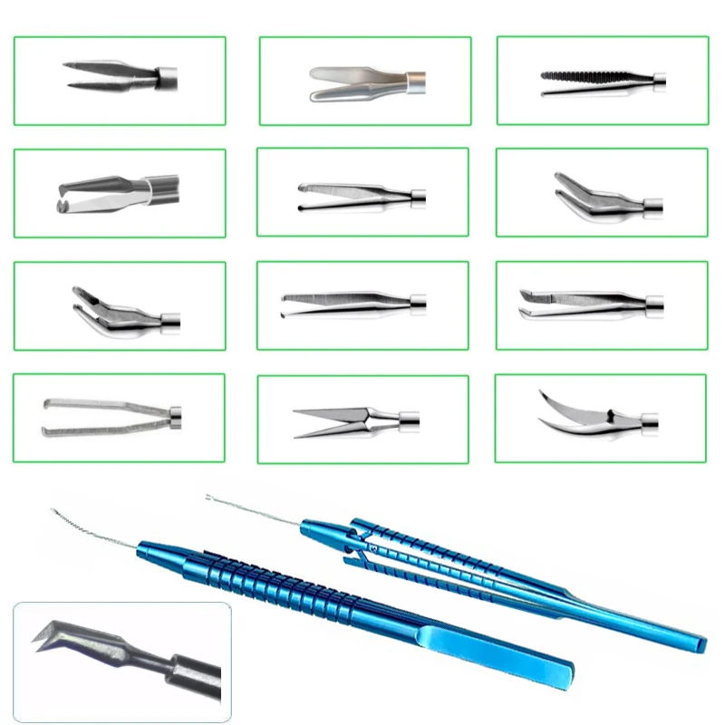 23g Capsulorhexis Forceps Retinal Forceps Gripping Serrated Forceps ...