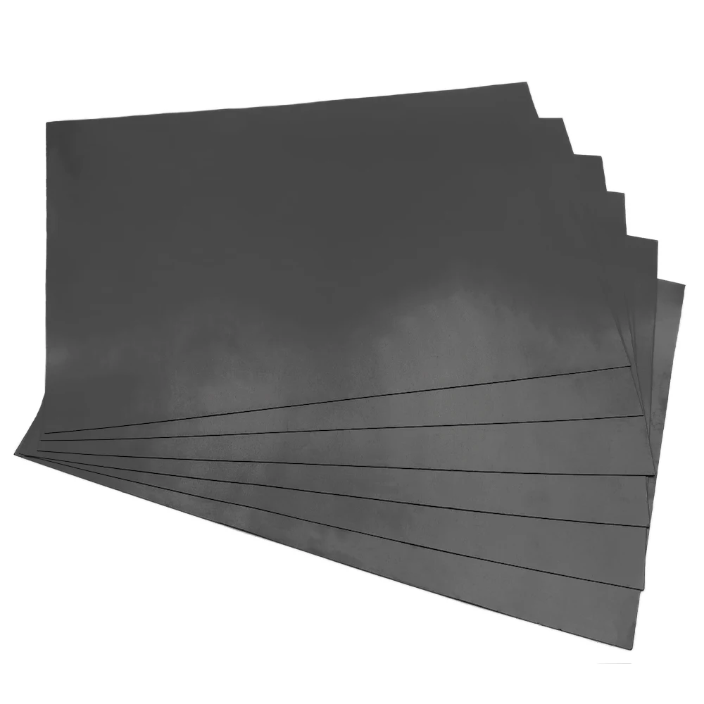 A4 Magnet Sheets 0.5mm Black Magnetic Mats for Refrigerator Photo and ...
