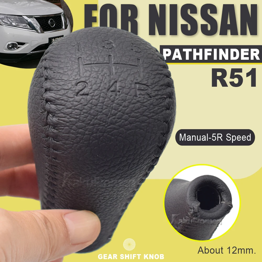 Manual-5-6-Speed-Car-Gear-Shift-Knob-Lever-Switch-Leather-Shifter ...