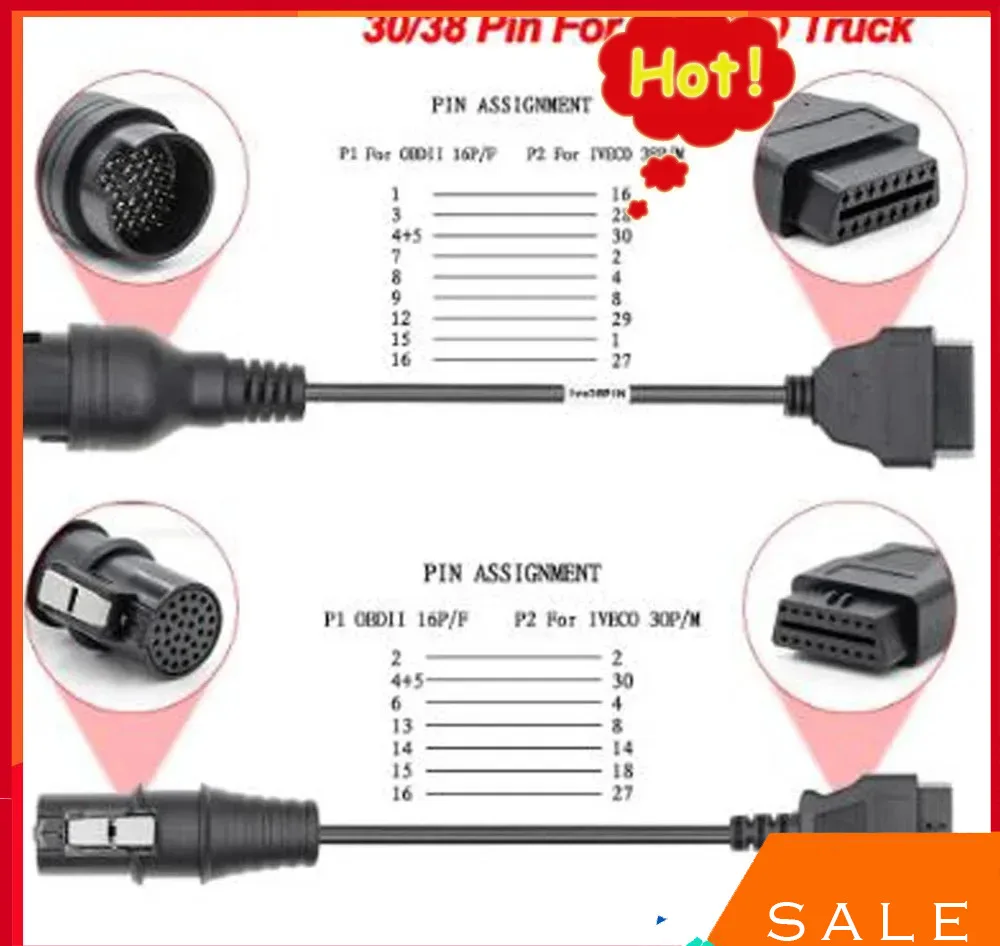 OBD2-Connector-Adapter-For-IVECO-Truck-30-38-Pin-OBD-To-OBD2-16Pin-For ...