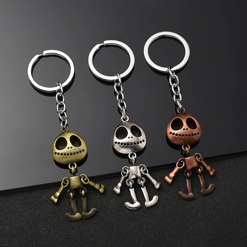 Funny-Foldable-Skeleton-Man-Key-Chains-Gothic-Alloy-Skull-Pendant ...