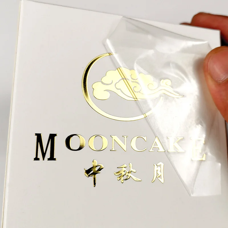 Custom UV printed stickers and Custom logo 3D Cutout self-adhesive Gold ...