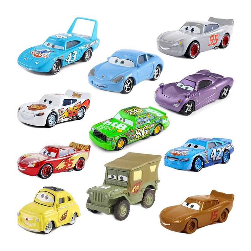 Cars-Anime-Figures-The-King-Lightning-McQueen-Sally-Chick-Hicks-Luigi ...