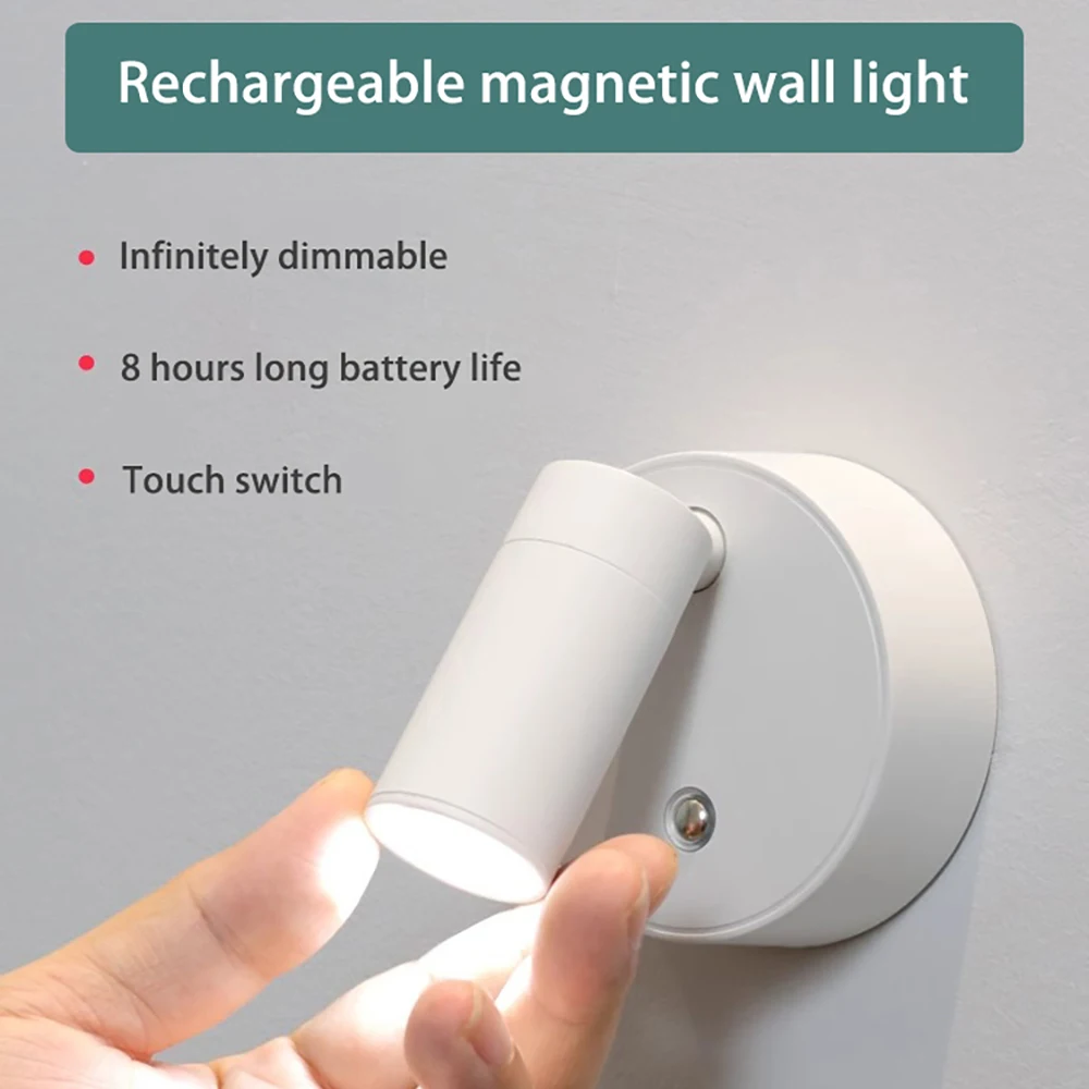 LED-lamp-household-magnetic-wall-lamp-wireless-rechargeable-movable ...