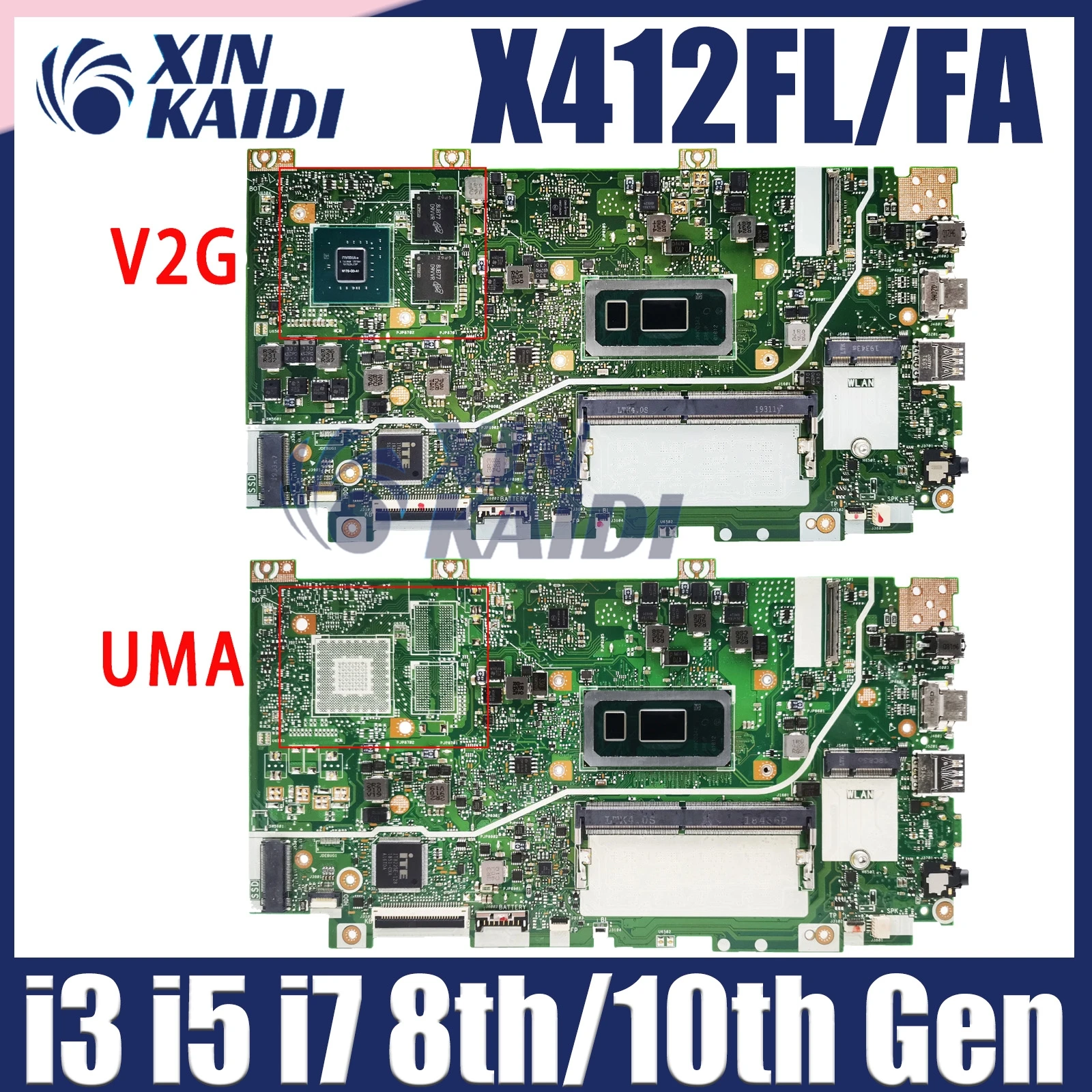 X412FL-Laptop-Motherboard-For-Asus-Vivobook-14-X412-X412FLC-X412FA ...