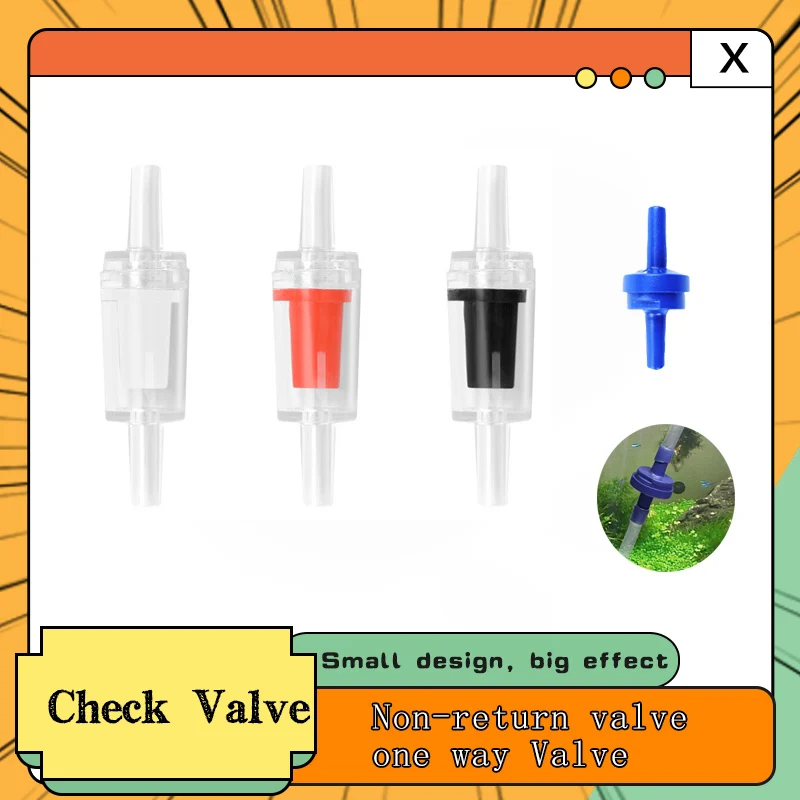 5-10-30pcs-Aquarium-Check-Valve-For-Fish-Tank-Oxygen-Air-Pump-Black-Red ...