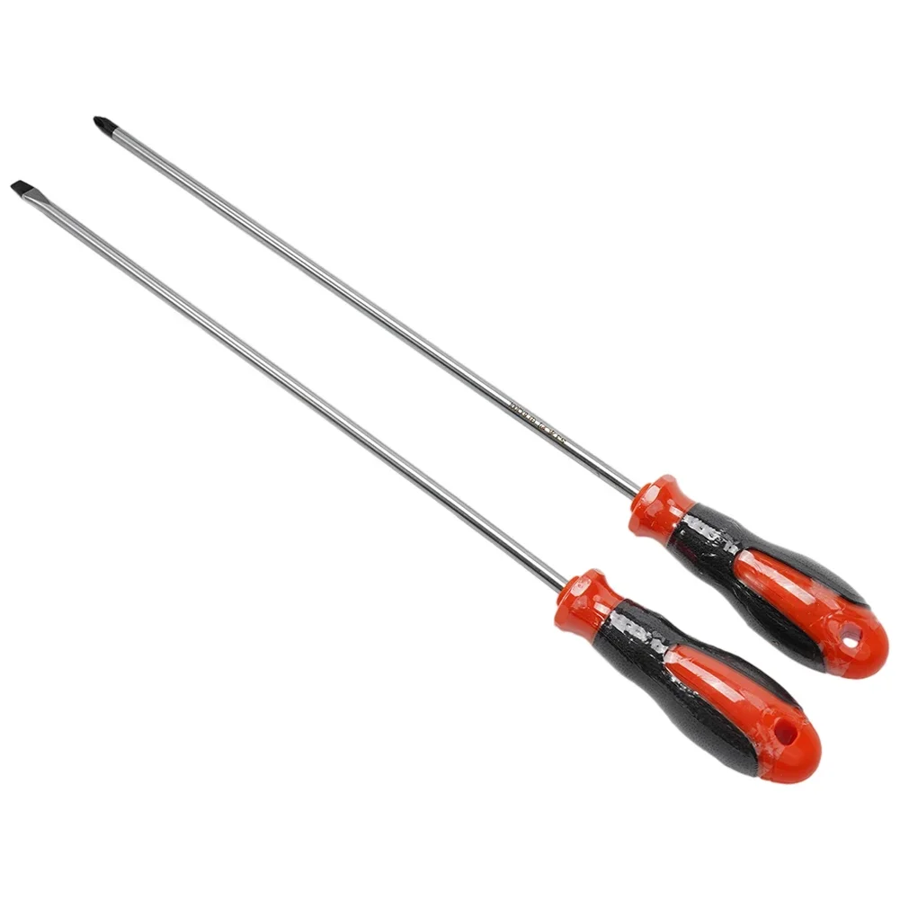 1pc 12Inch Extended Screwdriver Magnetic Long Slotted Cross Screwdriver ...
