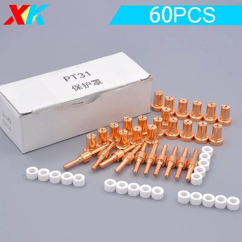 60PCS-Plasma-PT31-Ceramic-Nozzle-Air-Plasma-Cutting-Cutter-Consumables ...