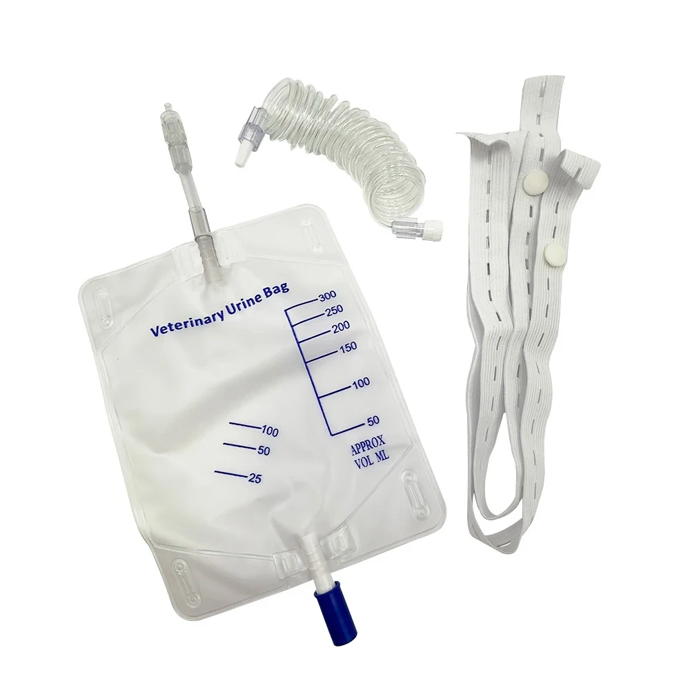 Pet-Dog-Cat-Urine-Drainage-Collection-Bag-Luer-Lock-With-Extension-Tube ...