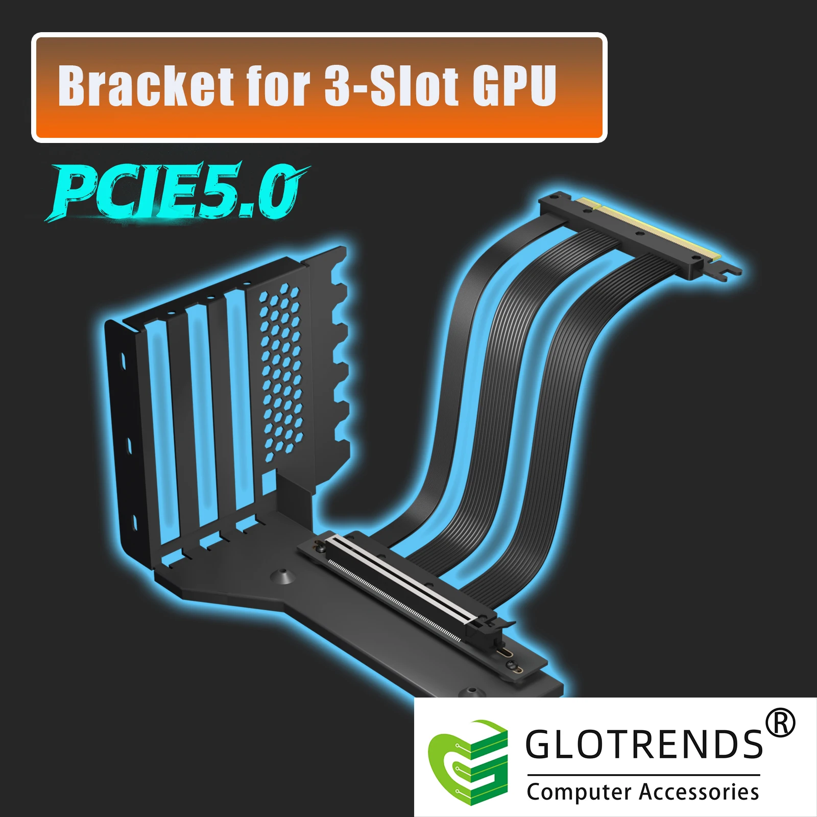 PCIe 5.0 GPU Support Bracket for RTX5090(Ti) RX9070(XT), 3-Slot GPU ...