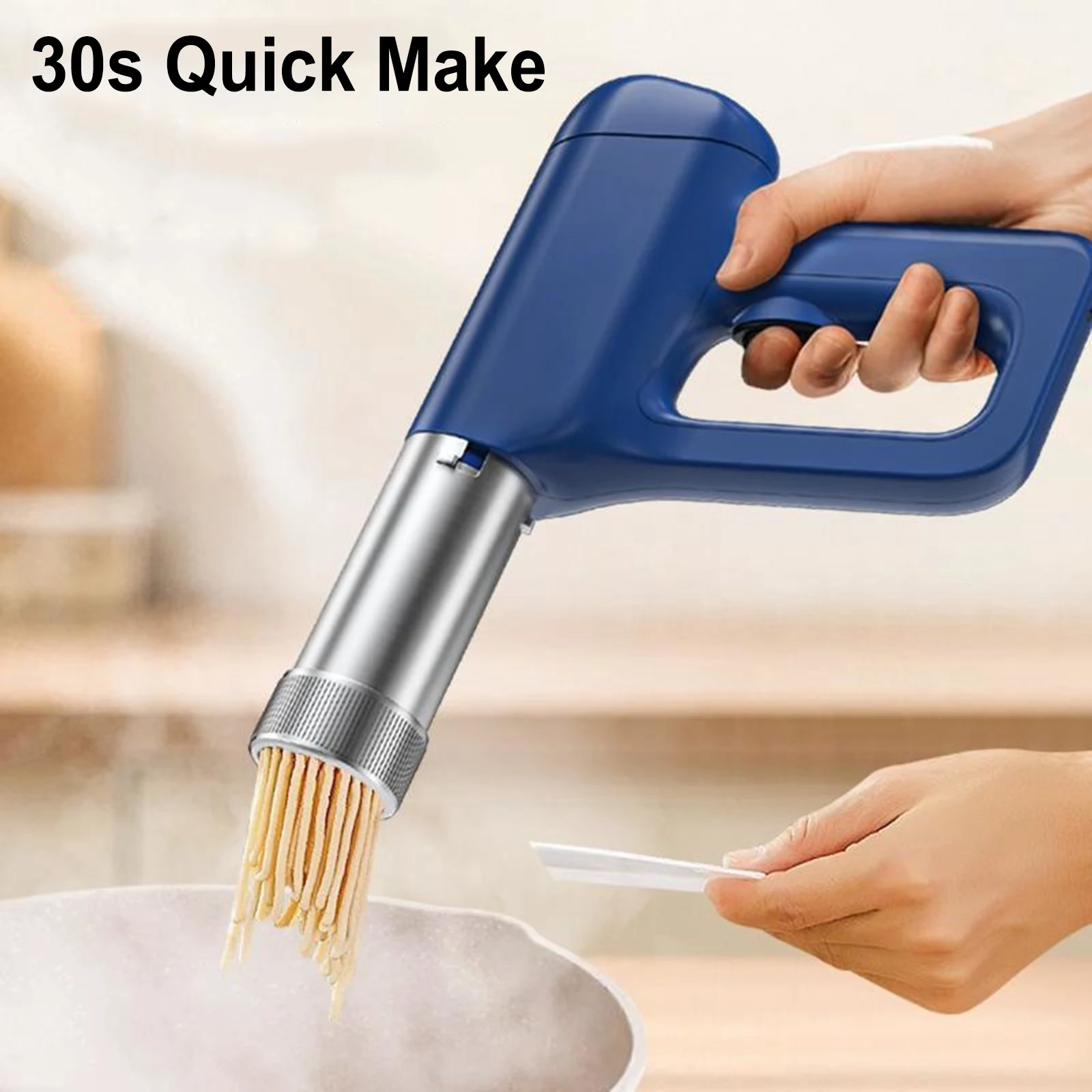 Electric-Noodle-Maker-with-5-Mold-Home-Usb-Charging-Cordless-Handheld ...
