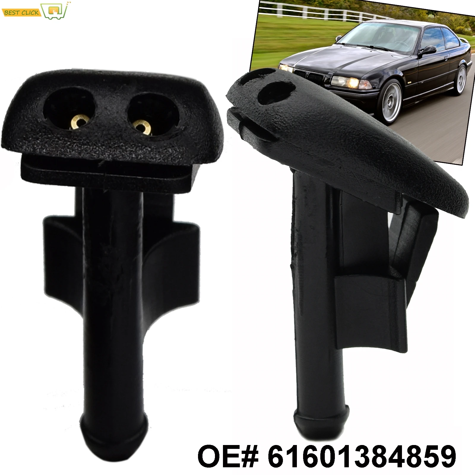 Xukey Windscreen Washer Jet Nozzle Sprayer For BMW E36 M3 Z3 318i 318is ...