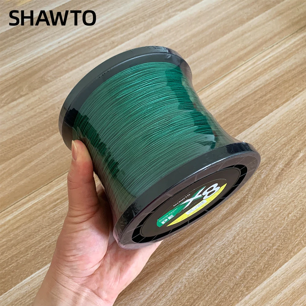 Shawto X8 Braided PE Lines 300m 1000m Fishing Line Super Powered ...
