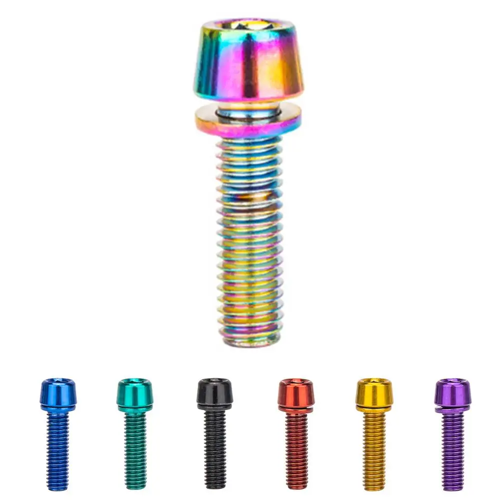 6PCS-Stainless-Steel-Bicycle-Stem-Bolts-M5-x-18mm-Bicycle-Riser-Screws ...