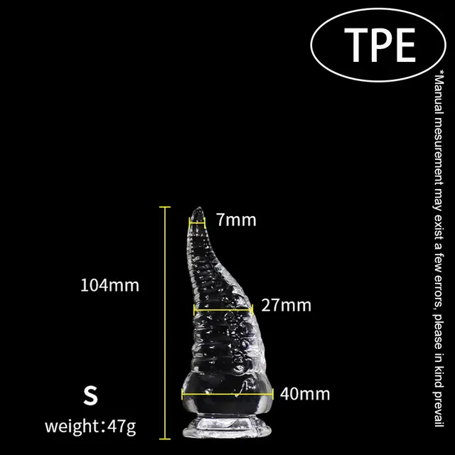 Realistic Octopus Tentacle Dildo Soft Long Anal Plug Jelly Transparent ...