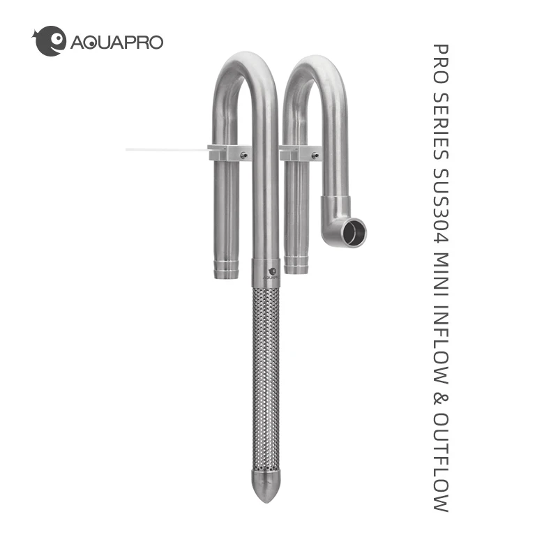 AQUAPRO-Mini-Stainless-Steel-Skimmer-Inlet-Outlet-Outflow-Inflow-Pipes ...