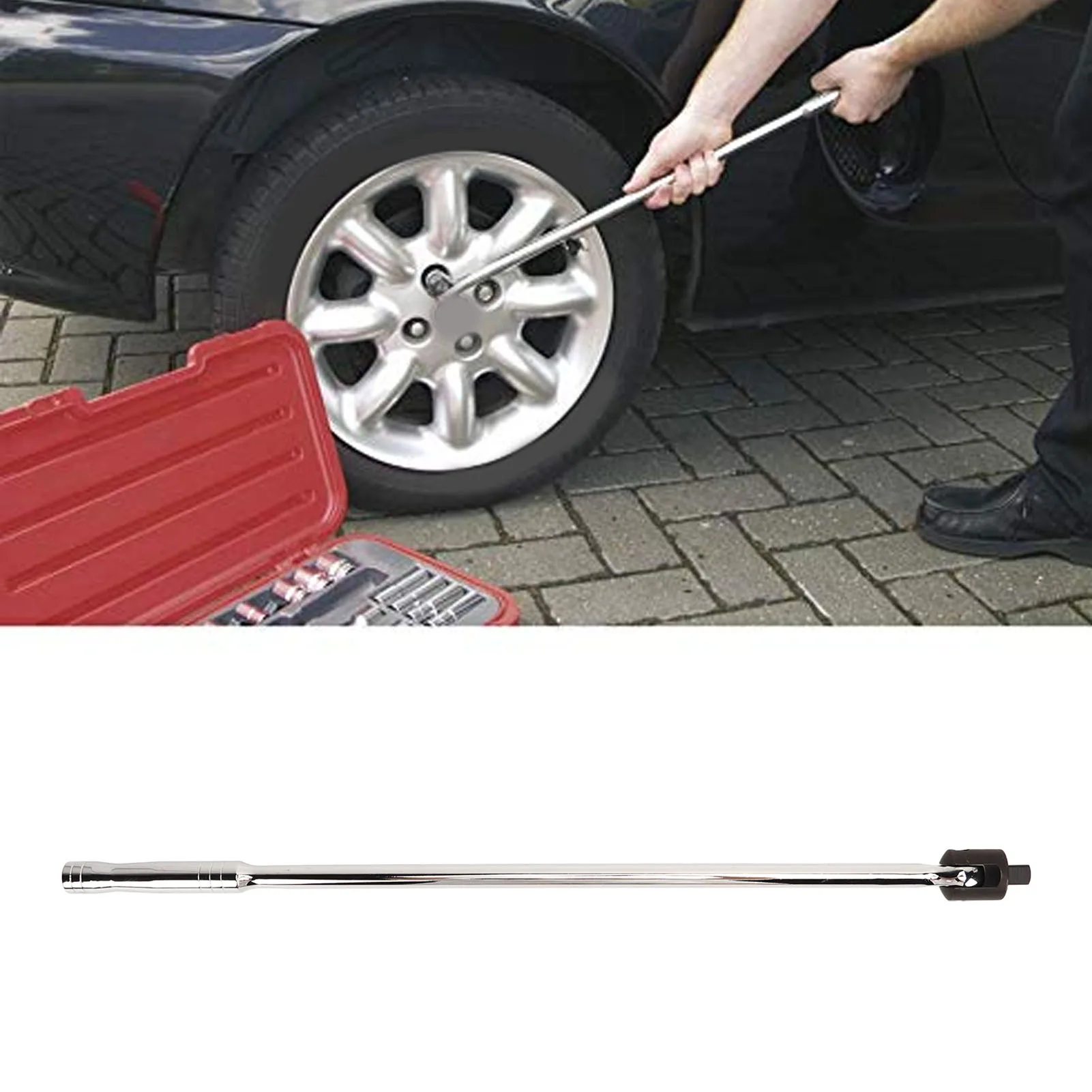 1-2in-Car-Wheel-Lug-Nut-Wrench-Portable-Breaker-Bar-With-180-Degree ...