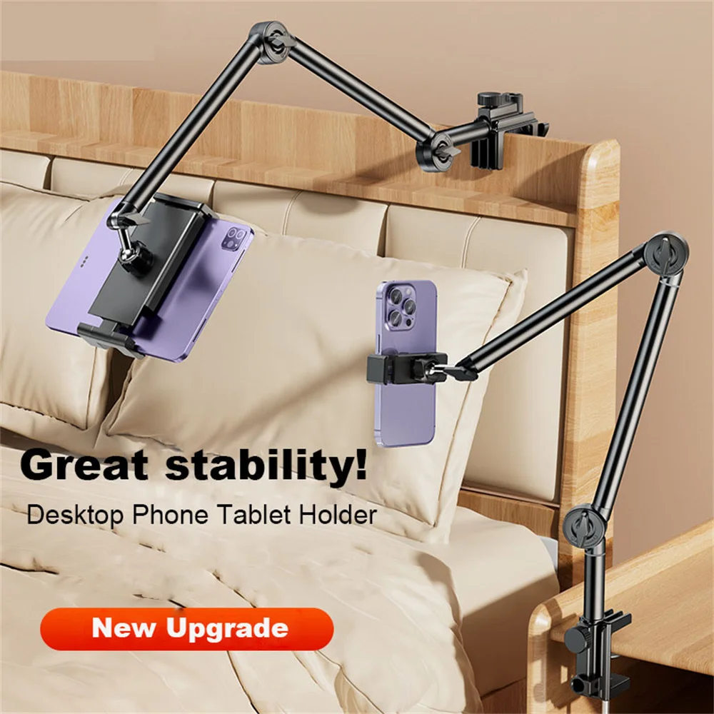 360-Adjustable-Long-Arm-Tablet-Holder-Stand-for-4-to-12-9inch-Tablet ...