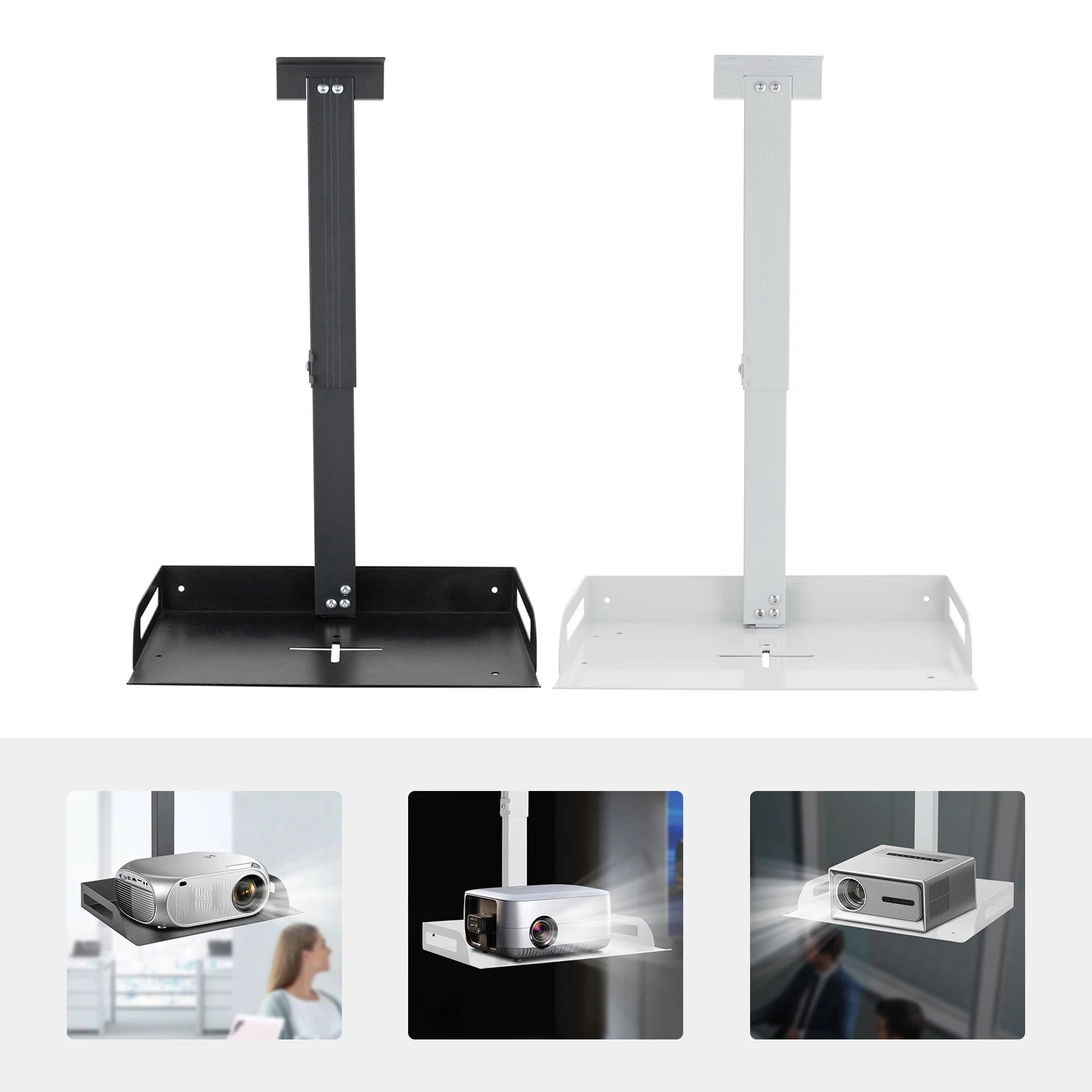 Soporte universal para proyector para techo/pared, altura ajustable 34 ...