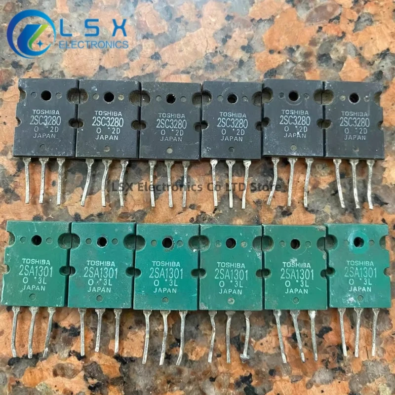 2pairs-10pairs-100-Original-Toshiba-A1301-C3280-2SA1301-2SC3280-TO-3PL ...