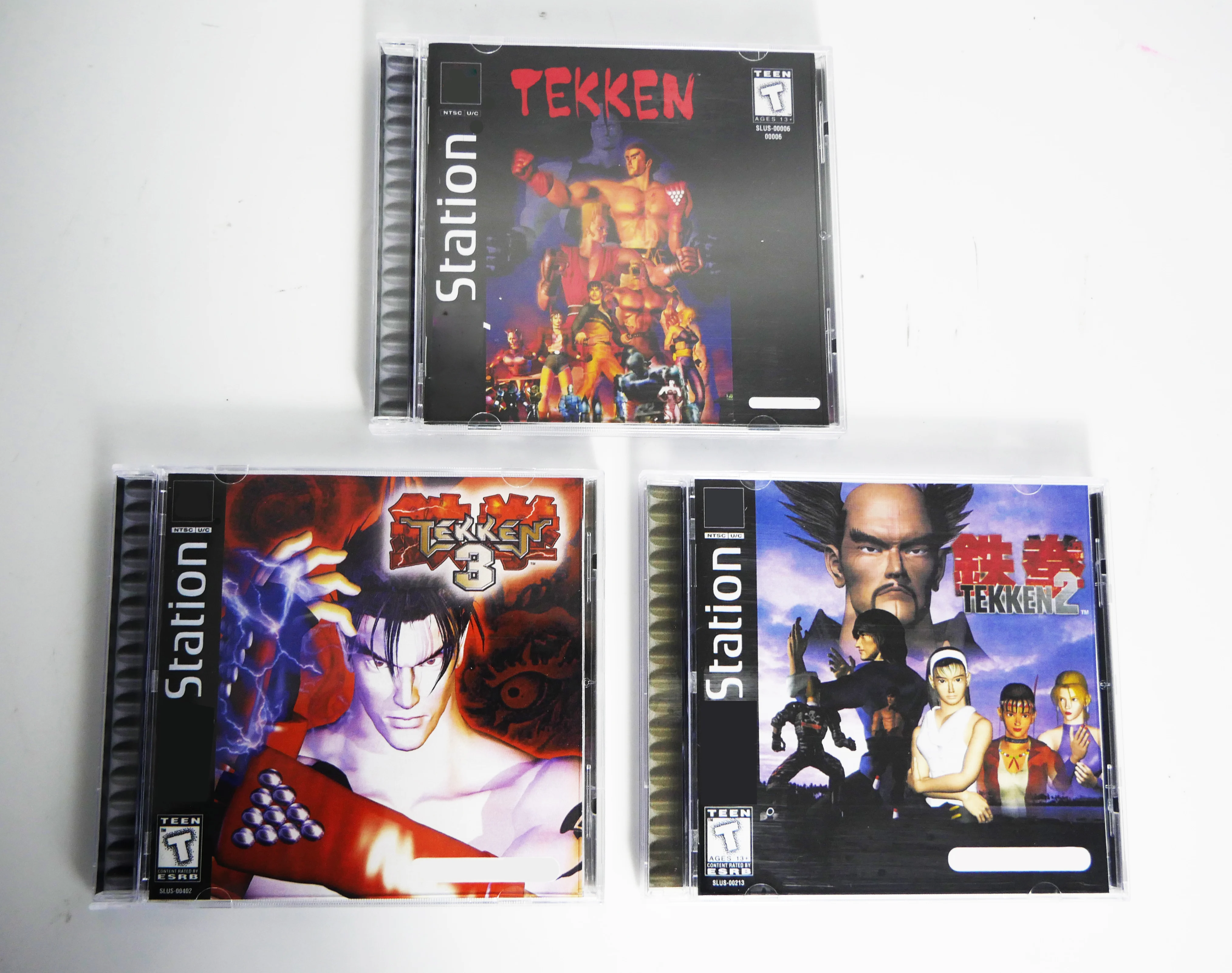 PS1-Copy-Disc-Game-Tekken-Series-With-Manual-Black-Bottom-Unlock ...