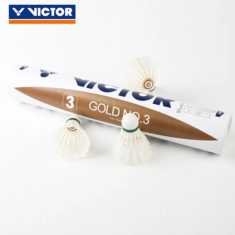 Original Victor Badminton Shuttlecock Gd3 High Level Gold For ...