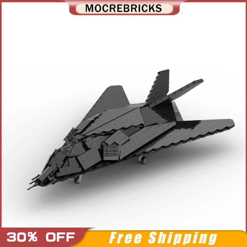 WW2 Military Series Stealth Attack Fighter F 117 Nighthawk MOC Building ...