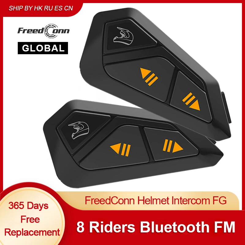 Freedconn intercomunicador FG con Bluetooth para motocicleta ...