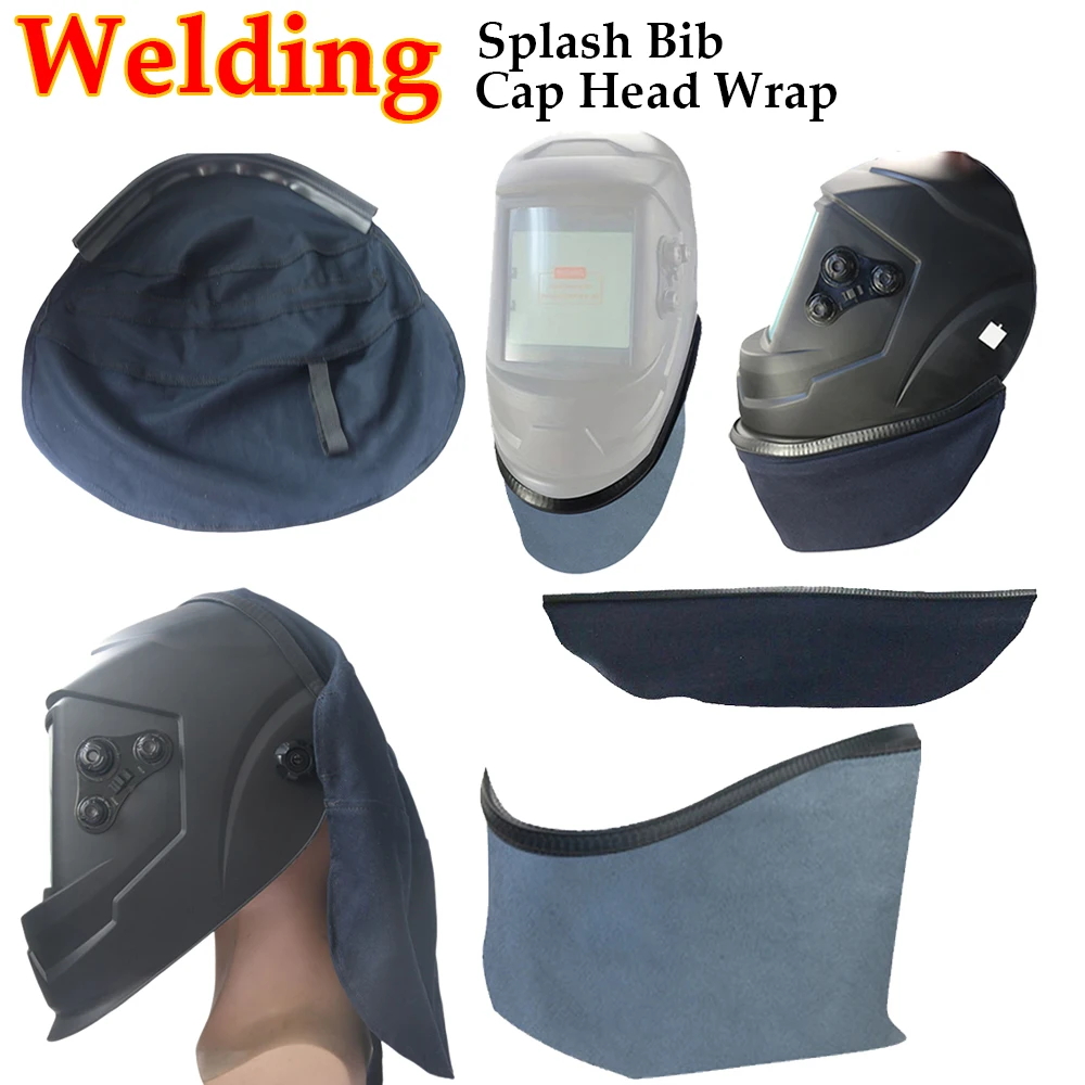 Welding-Helmet-Fire-and-Splash-Bib-Practical-Welding-Cap-Protective ...