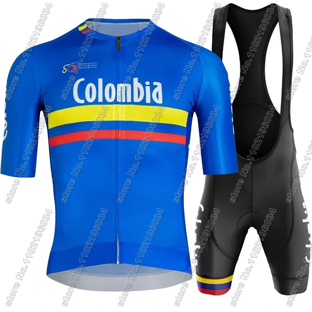 2024 Colombia National Team Cycling Jersey Set Bicycle Clothing Kit ...