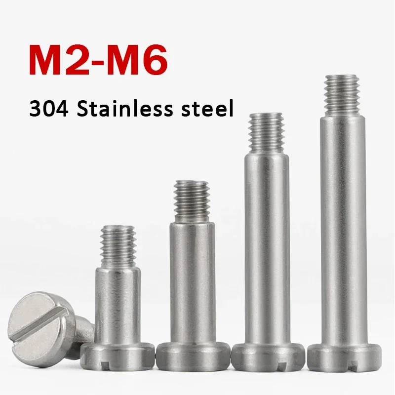 2-20pcs-M2-M2-5-M3-M4-M5-M6-Set-Screws-Slotted-Shoulder-304-Stainless ...